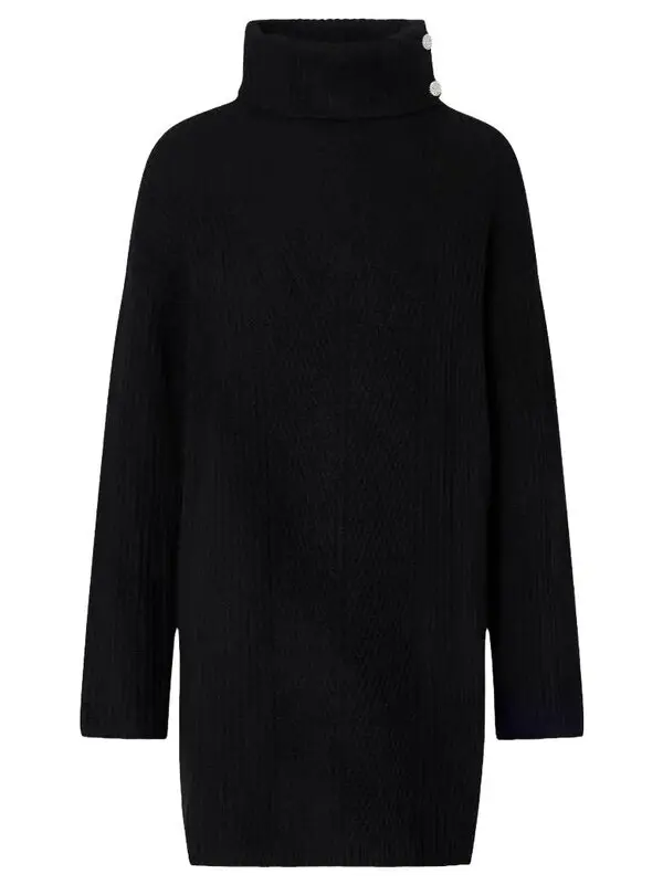 Liu Jo Jewel-button Knit Dress - Black