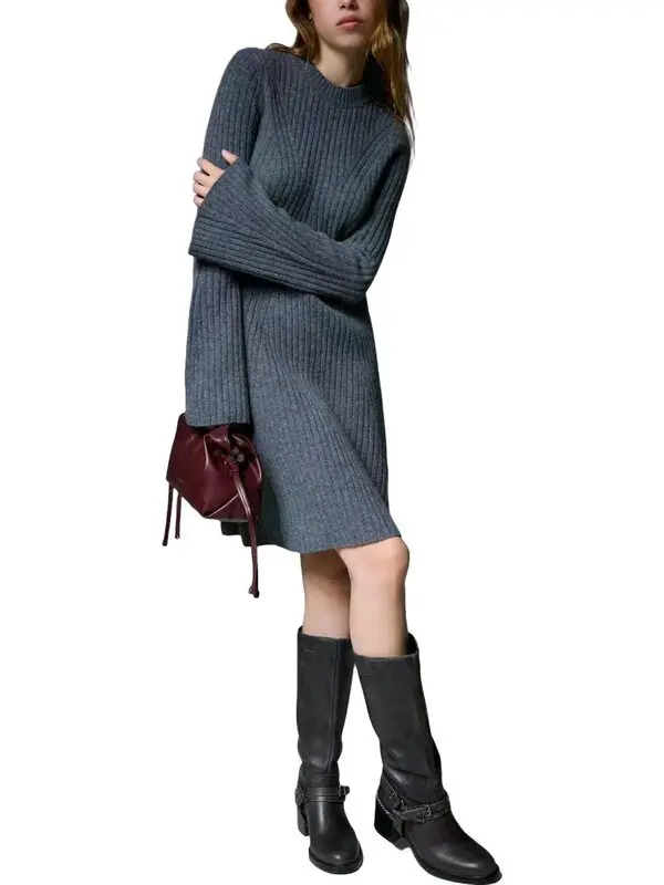 Liu Jo Knitted Dress - Grey