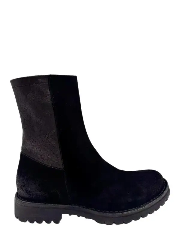 Fiorentini + Baker Panelled Ridged-sole Ankle Boots - Black