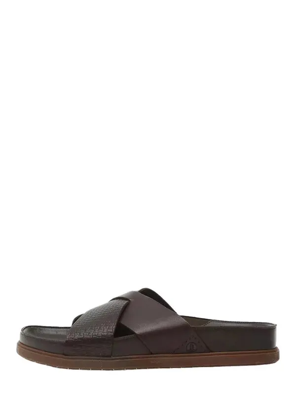 Clarks Torford Cross Crossover Sandals - Brown