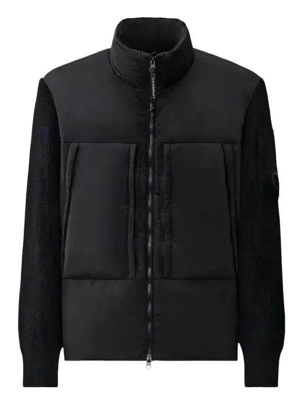 C.P. COMPANY Padded Jacket With Lens Detail - Black