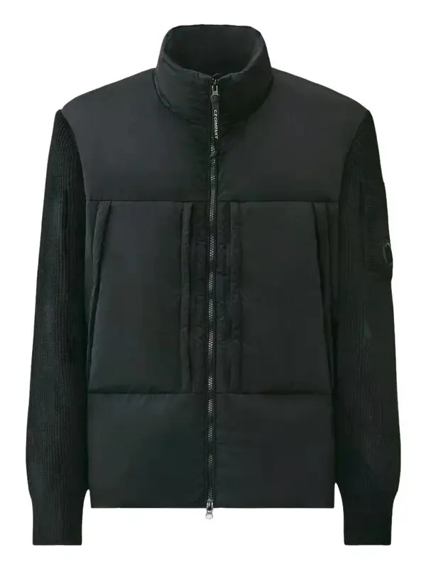 C.P. COMPANY Padded Jacket With Lens Detail - Black