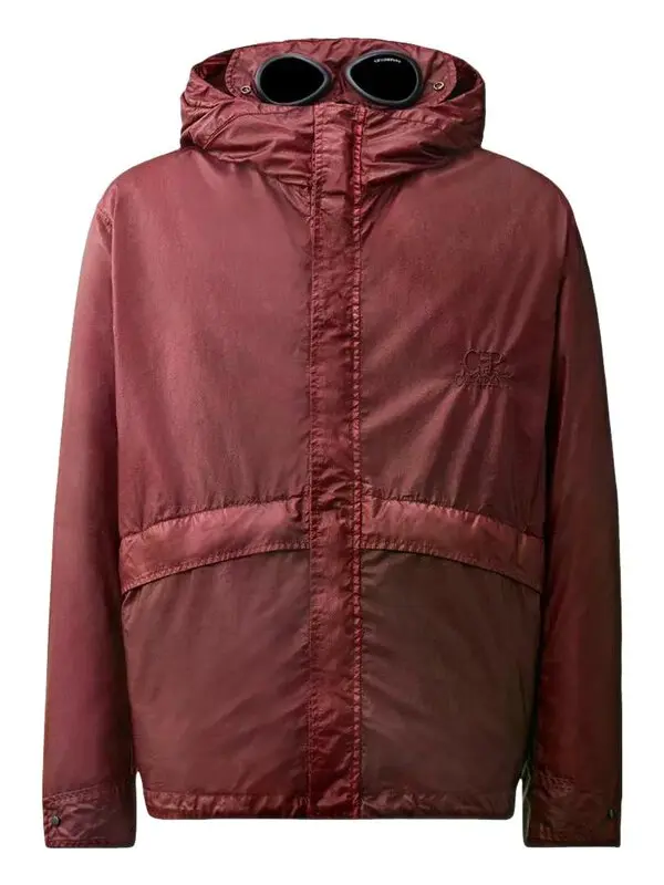 C.P. COMPANY Goggle Hooded Jacket - Red