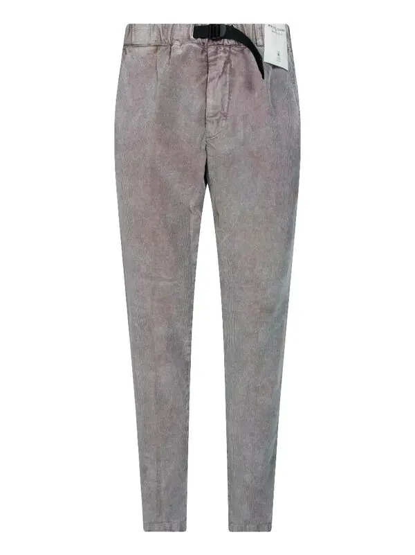 WHITE SAND Belted Corduroy Trousers - Neutrals