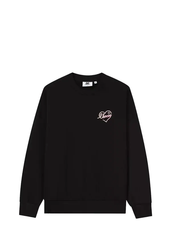 CHOCOOLATE Graphic Print Sweatshirt - Black
