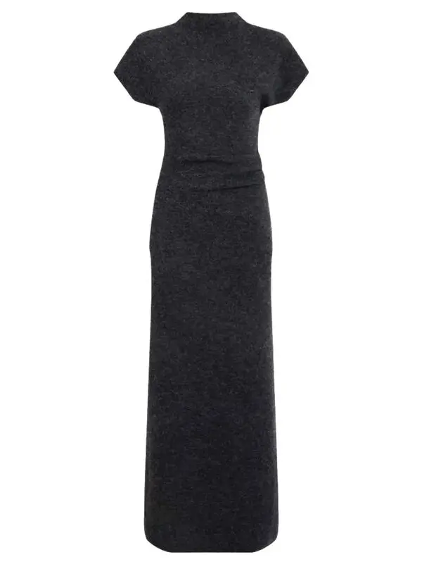 Proenza Schouler Mock Neck Maxi Dress - Grey