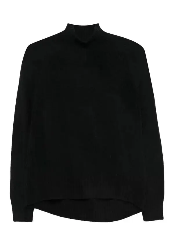 DONDUP High-neck Rib-trimmed Sweater - Black