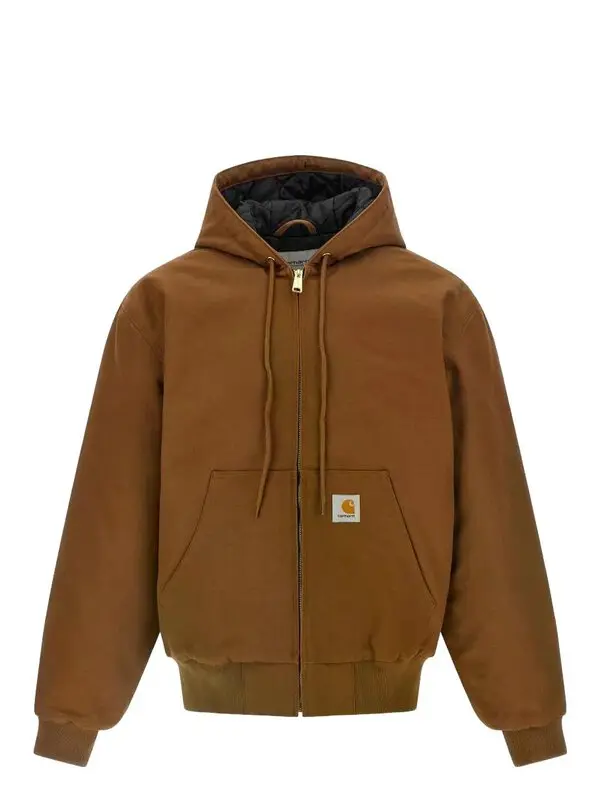 Carhartt Work In Progress Padded Hooded Jacket - Brown