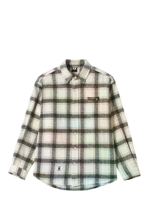 FINGERCROXX Logo-embroidered Shirt - Neutrals