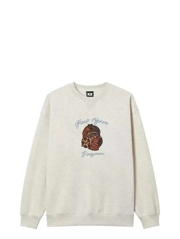 FINGERCROXX Embellished Detail Sweatshirt - Neutrals