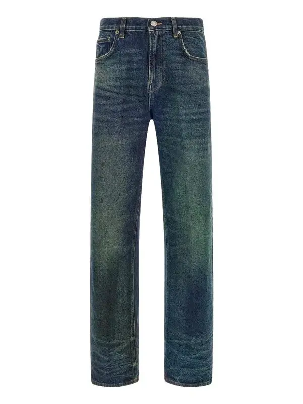 HAIKURE Bonnie Contrast-stitch Jeans - Blue