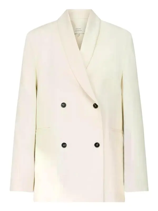 Loulou De Saison Sira Shawl Collar Jacket - Neutrals