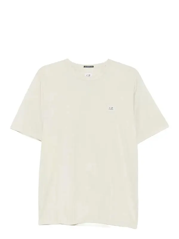 C.P. COMPANY Logo-patch T-shirt - Neutrals