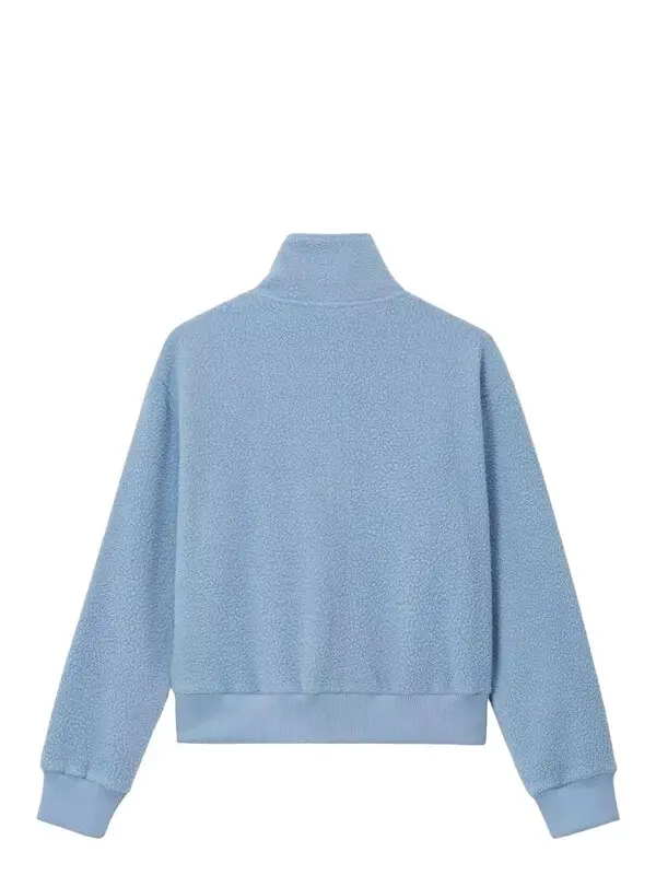 CHOCOOLATE Logo Embroidered Fleece Jacket - Blue