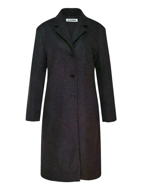 JIL SANDER Single-breasted Coat - Grey