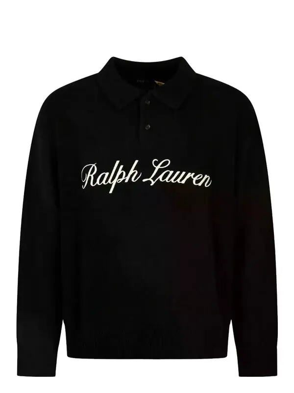 Polo Ralph Lauren Relaxed-fit Logo Wool-blend Jumper - Black
