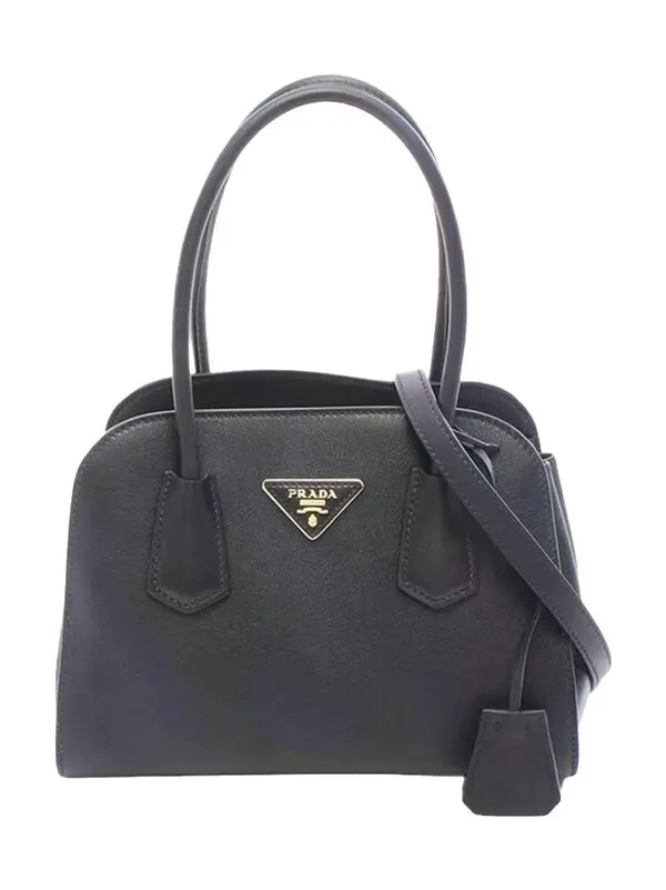 Prada Soft Calf Satchel - Black