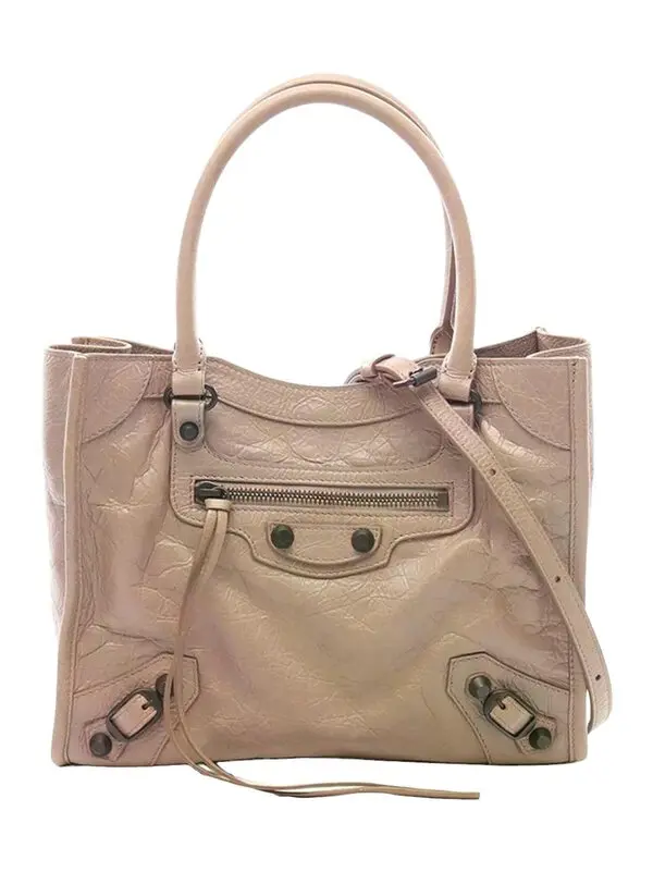 Balenciaga Mini Lambskin Le City Satchel - Neutrals