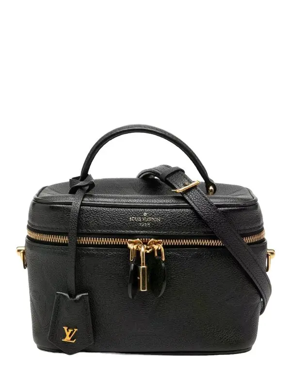 LOUIS VUITTON Monogram Giant Empreinte Pm Vanity Bag - Black