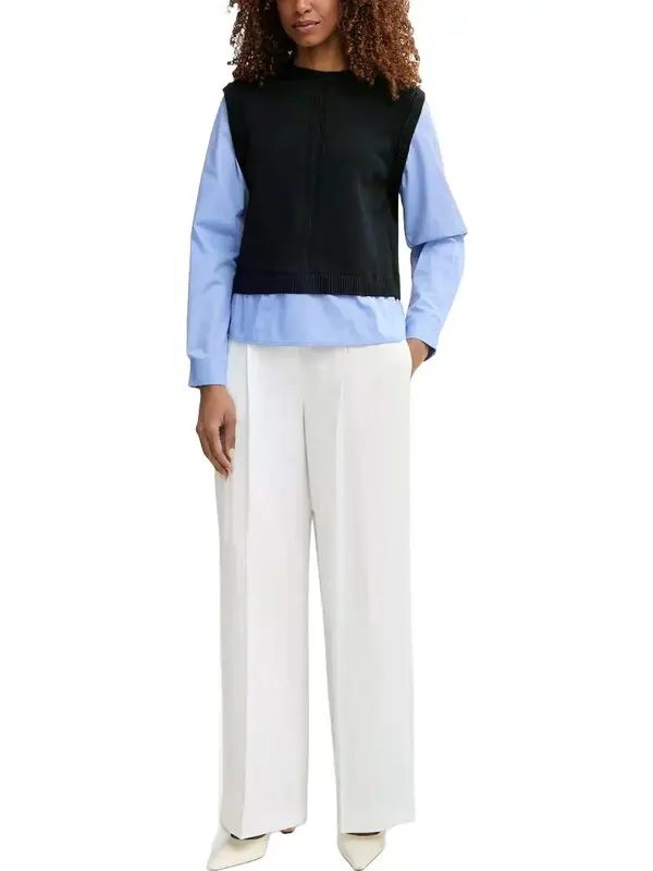 MORGAN Crystal-embellished Vest - Blue