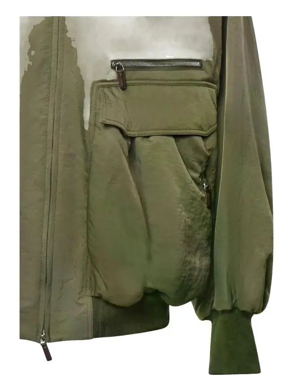 HED MAYNER Multi-pocket Zip-up Jacket - Green