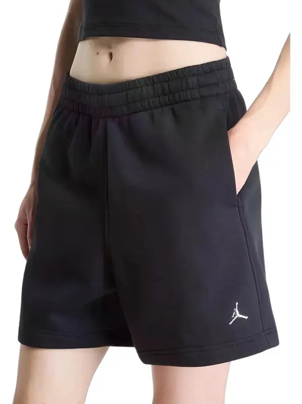 JORDAN Brooklyn Elasticated-waist Shorts - Black