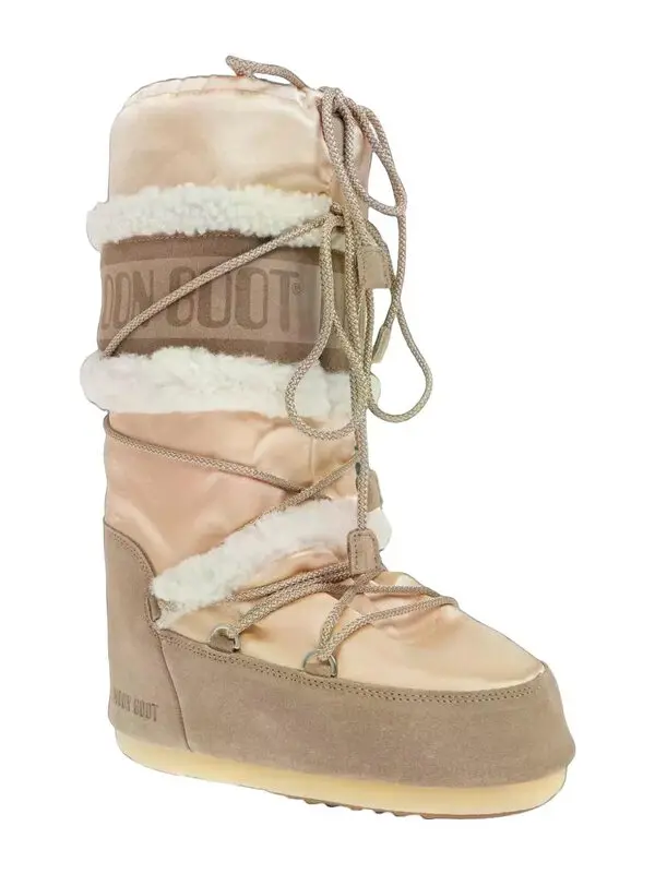 Moon Boot Icon Pearly Plus Lace-up Boots - Neutrals