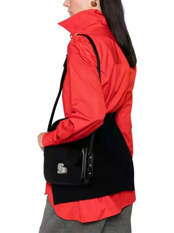 Soeur Mini Bellissima Leather Shoulder Bag - Black