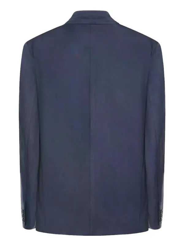 HED MAYNER Stand-up Collar Single-breasted Blazer - Blue