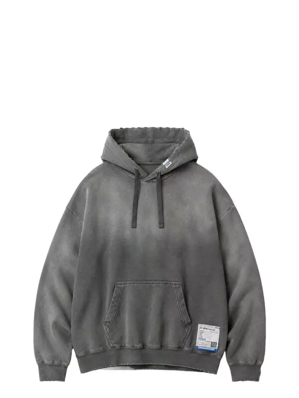 Mihara Yasuhiro Distressed Cotton Hoodie - Black