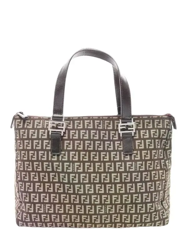 Fendi Zucchino Tote Bag - Brown