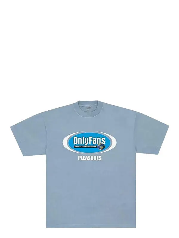 PLEASURES Onlyfans Communications T-shirt - Blue