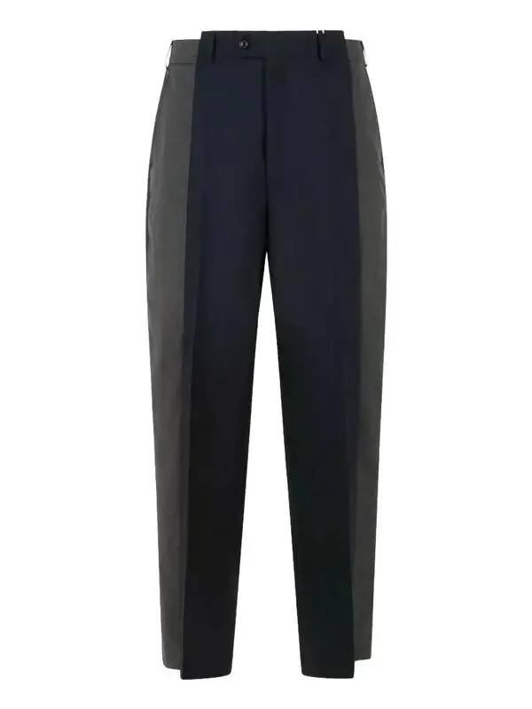 MAISON MARGIELA Two-tone Wool Trousers - Blue