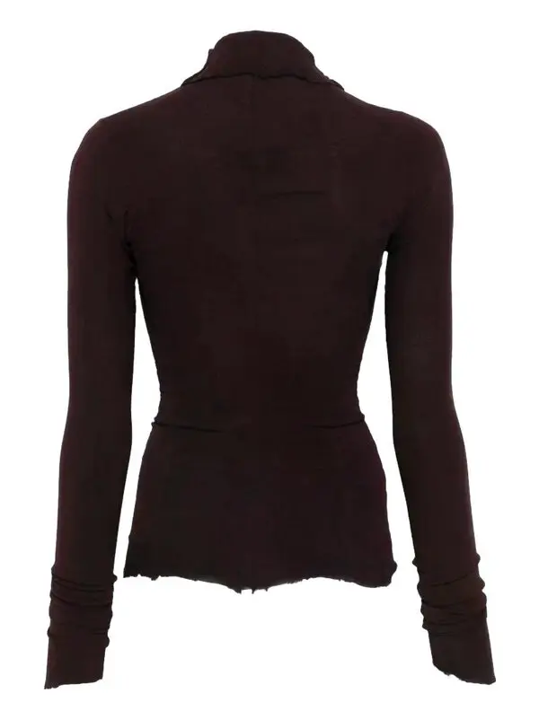 MARC LE BIHAN High-neck Long Sleeve Top - Purple