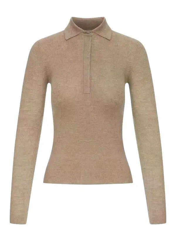 Max Mara Ribbed-knit Cashmere Sweater - Neutrals