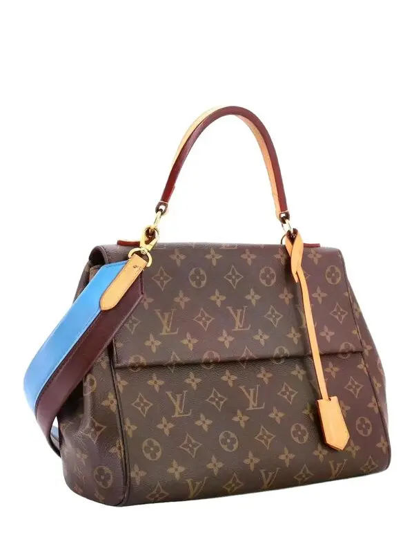 LOUIS VUITTON Monogram Canvas Cluny Top Handle Bag - Brown
