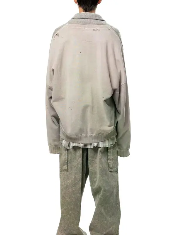 Mihara Yasuhiro Combined Knit Cardigan - Grey