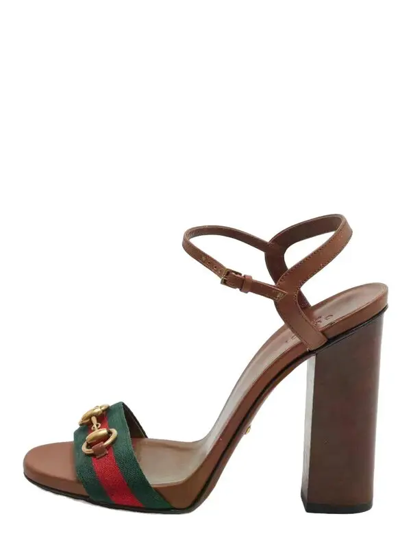 Gucci Horsebit Ankle-strap Sandals - Brown