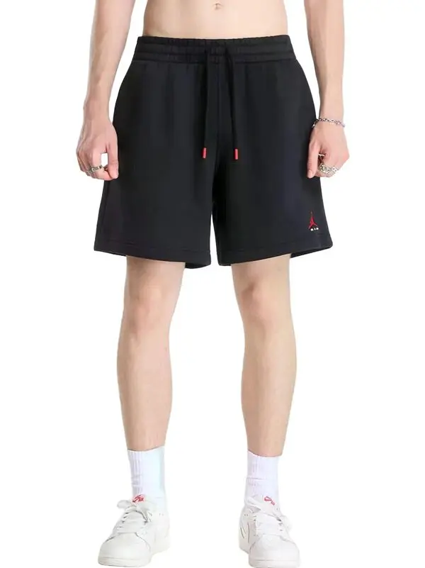 JORDAN Brooklyn Drawstring Waist Shorts - Black