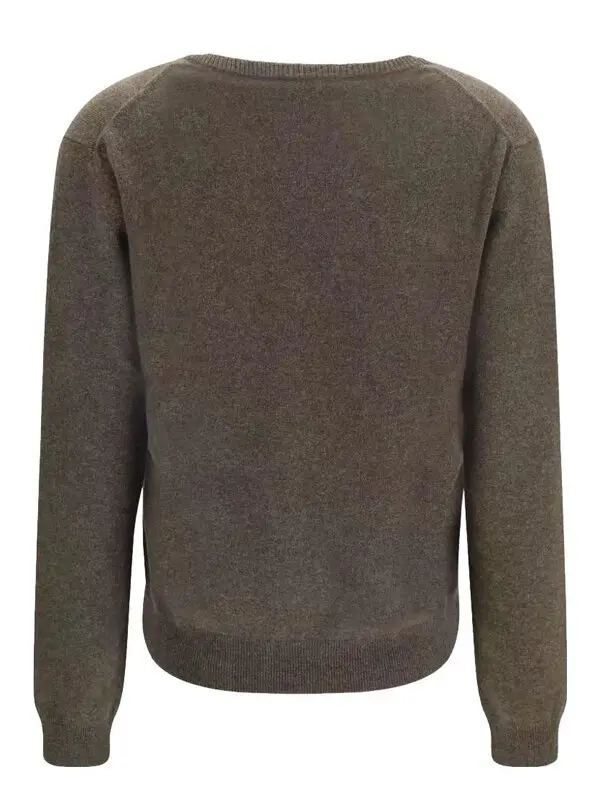 Loro Piana Classic Ribbed-knit V-neck Sweater - Brown
