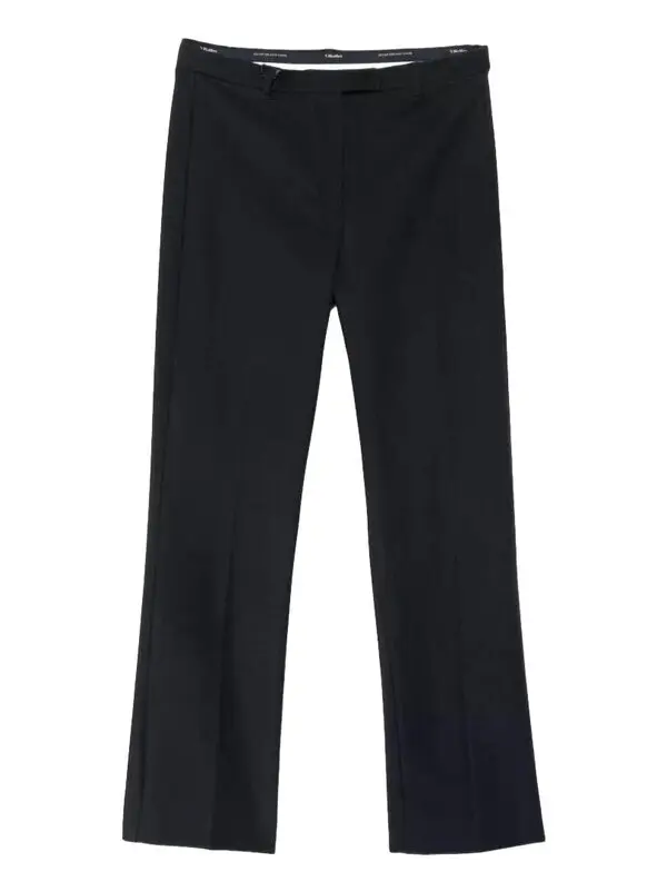 Max Mara Pressed Crease Trousers - Black