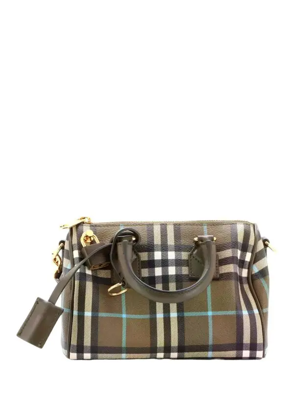 Burberry E-canvas Mini Satchel - Green