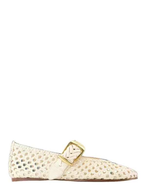Zimmermann Alchemy Woven Leather Ballet Flats - Neutrals