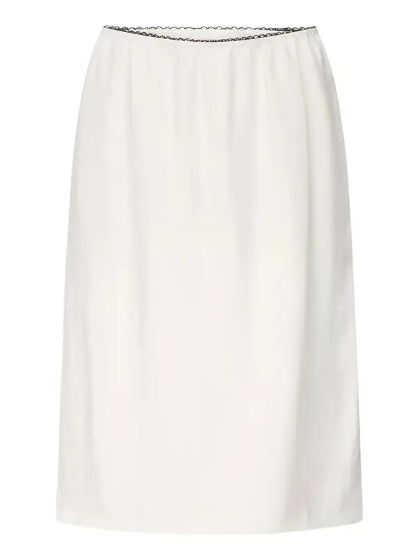 Loulou De Saison Elasticated-waist Midi Skirt - Neutrals