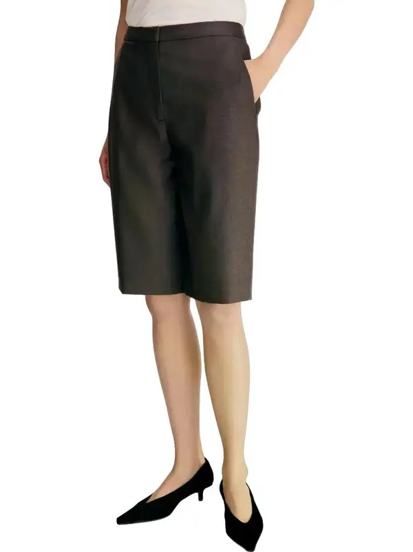 Loulou De Saison Robi Straight-fit Shorts - Brown