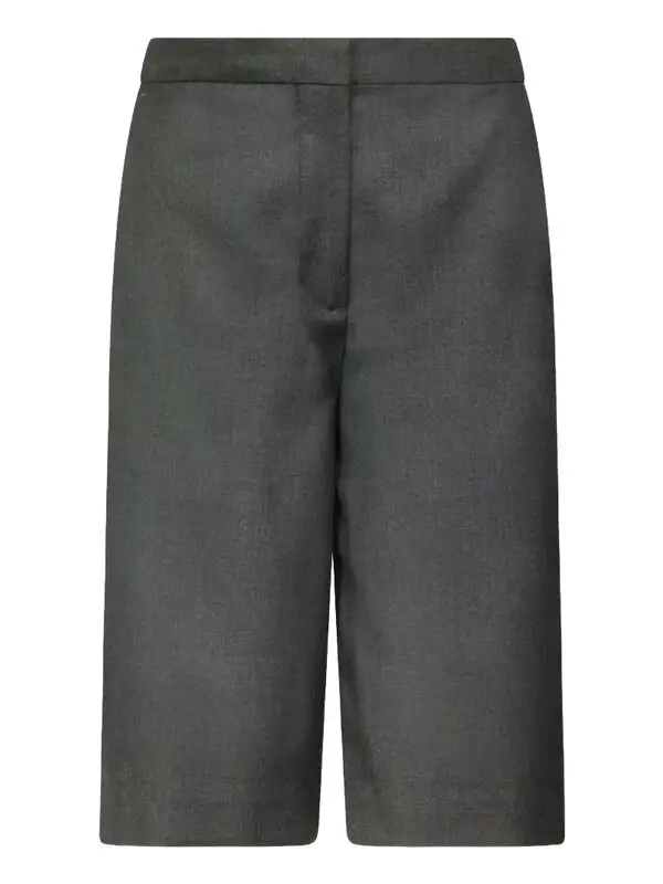 Loulou De Saison Virgin Wool Shorts - Grey