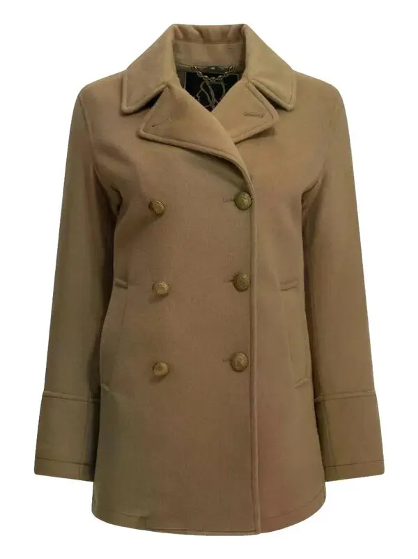 SEALUP Double-breasted Camel Hair Coat - Neutrals