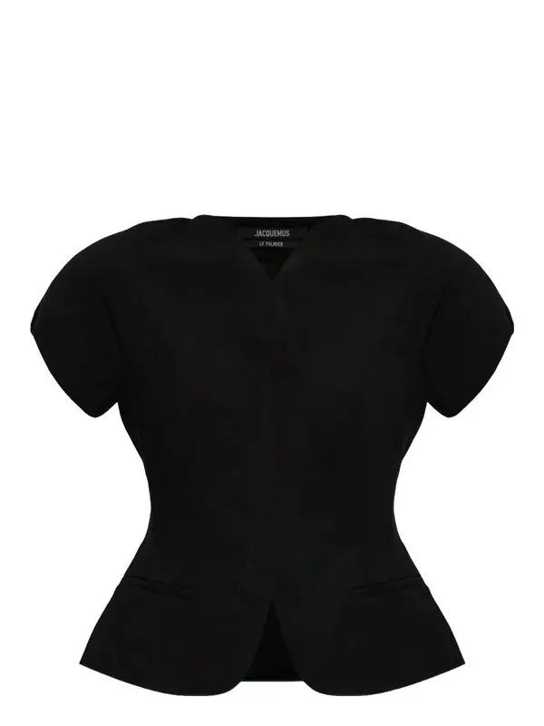 Jacquemus Peplum Blazer - Black