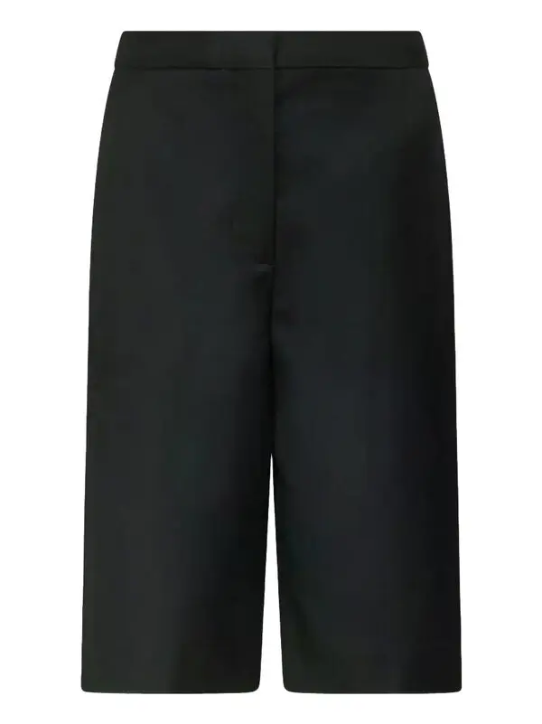 Loulou De Saison Robi Virgin Wool Shorts - Black