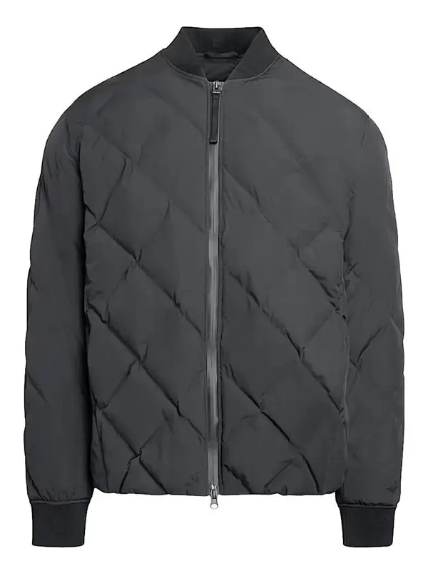 ALPHA TAURI Quilted Bomber Jacket - Grey